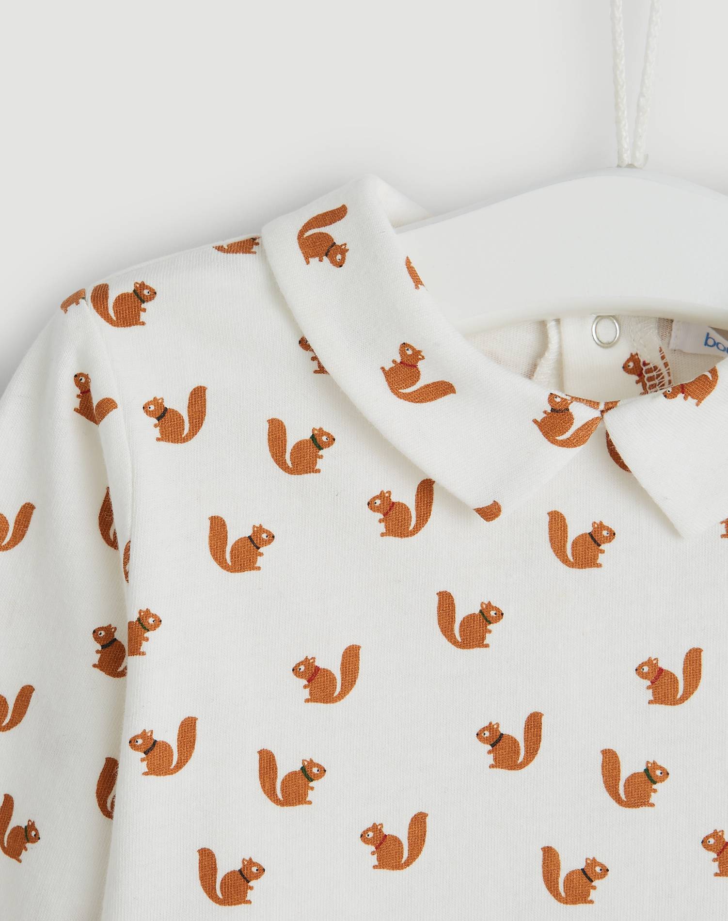 Guimpe imprimée BEIGE 4 pour bébé Bout'Chou