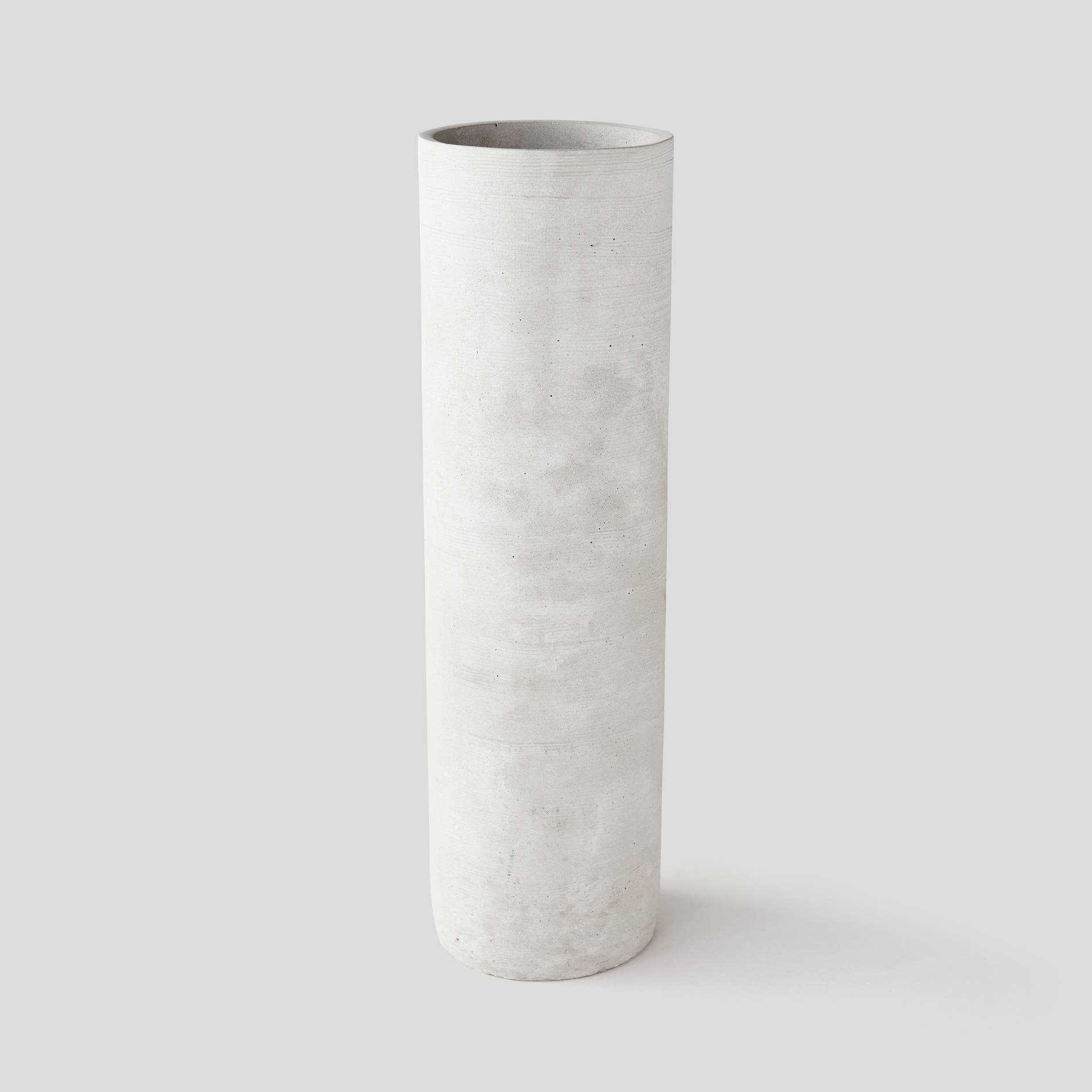 Vase en béton ARGENT Monoprix Maison
