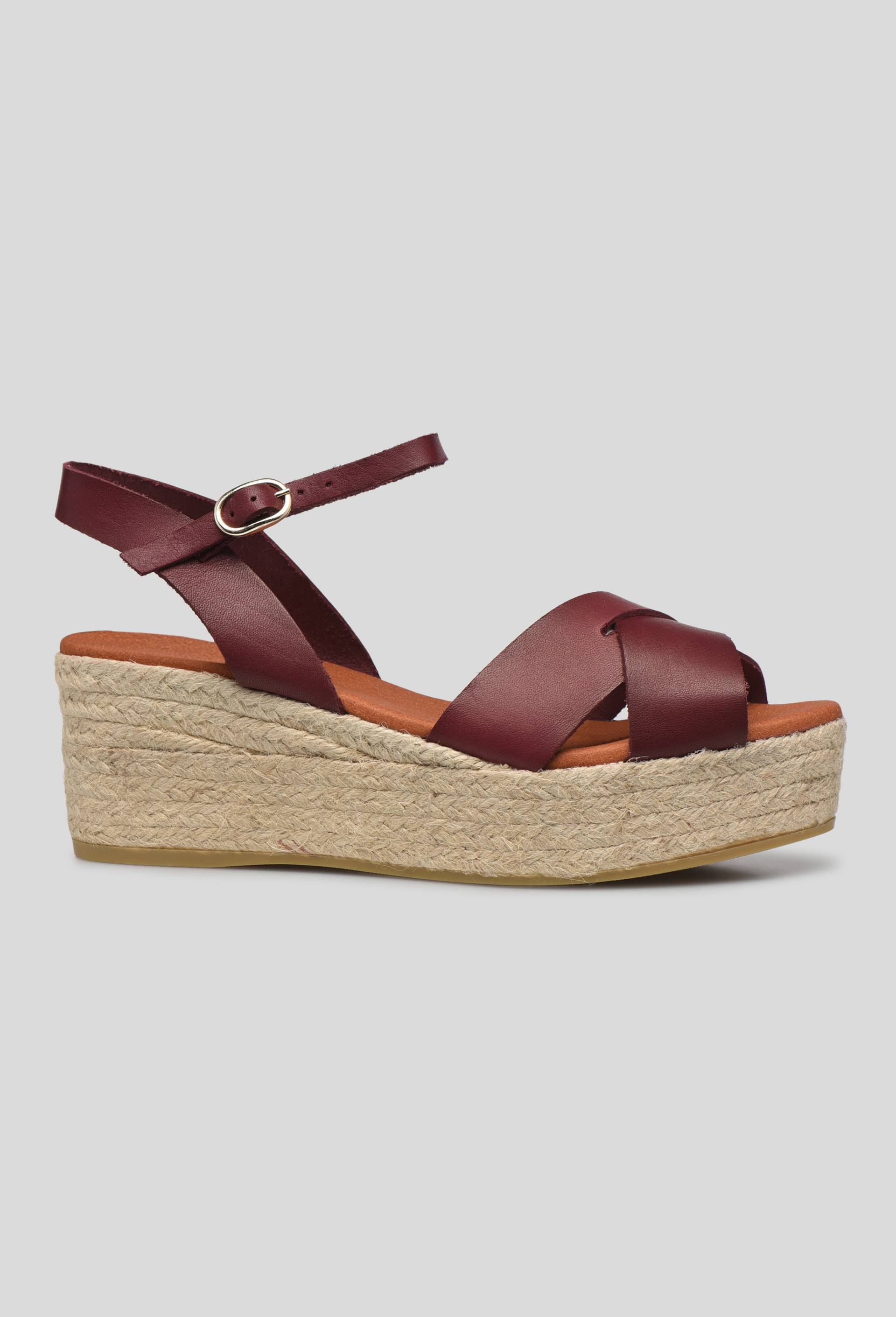 Sandales à plateforme ROUGE FONCE pour femme MONOPRIX FEMME