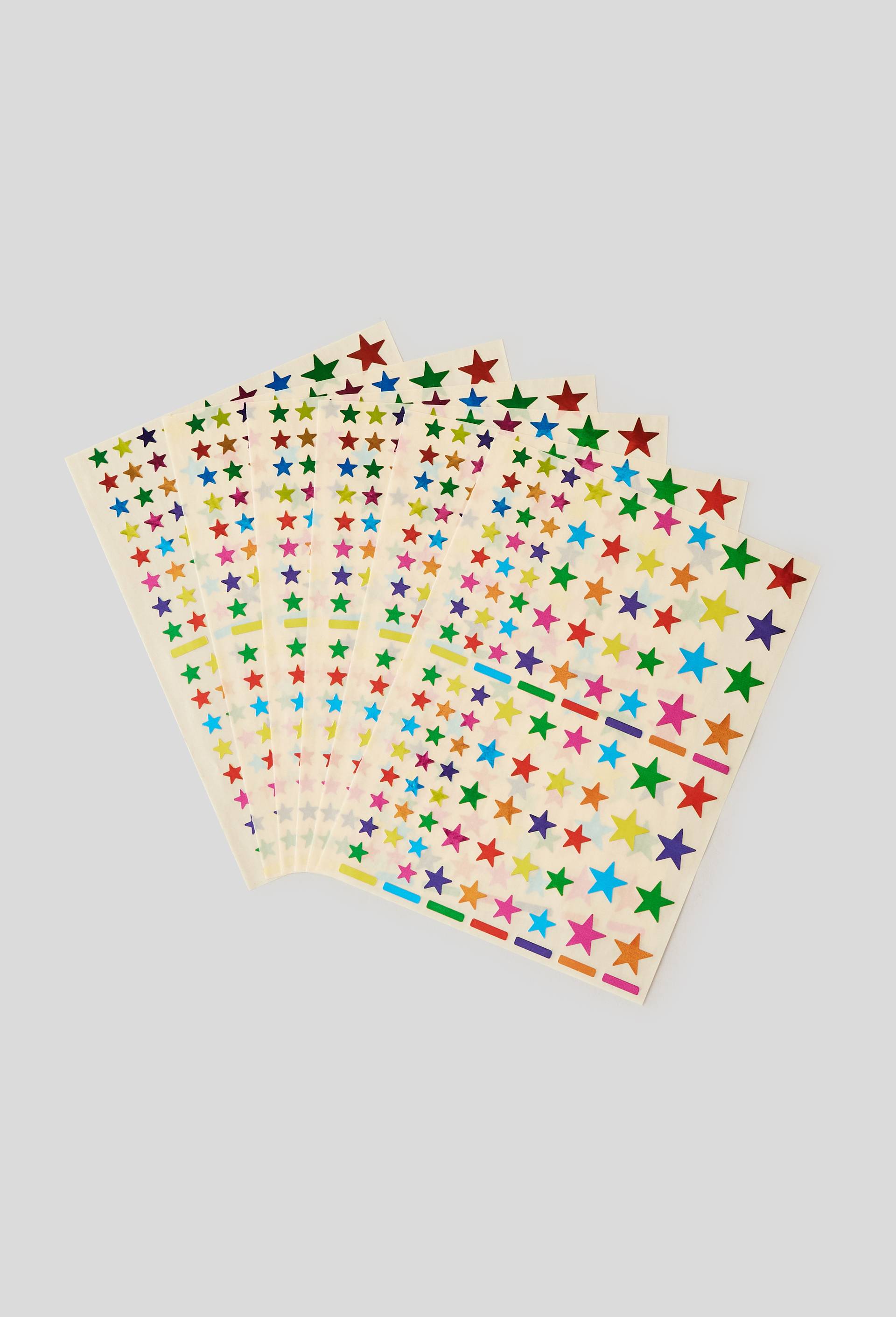 624 Gommettes étoiles ROUGE CLAIR Monoprix Maison