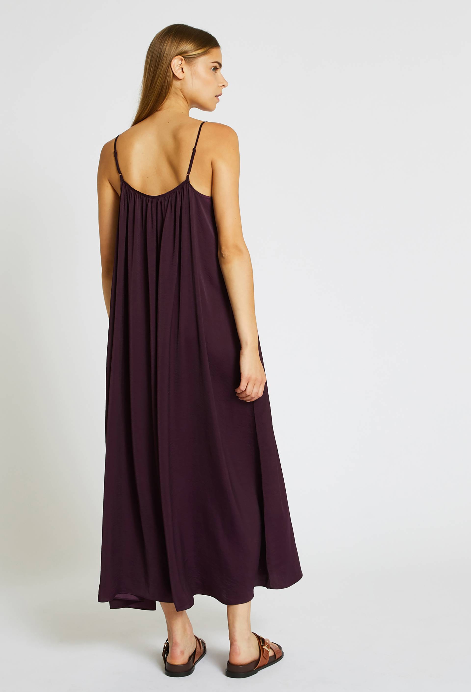 Robe longue à bretelles VIOLET FONCE pour femme MONOPRIX FEMME