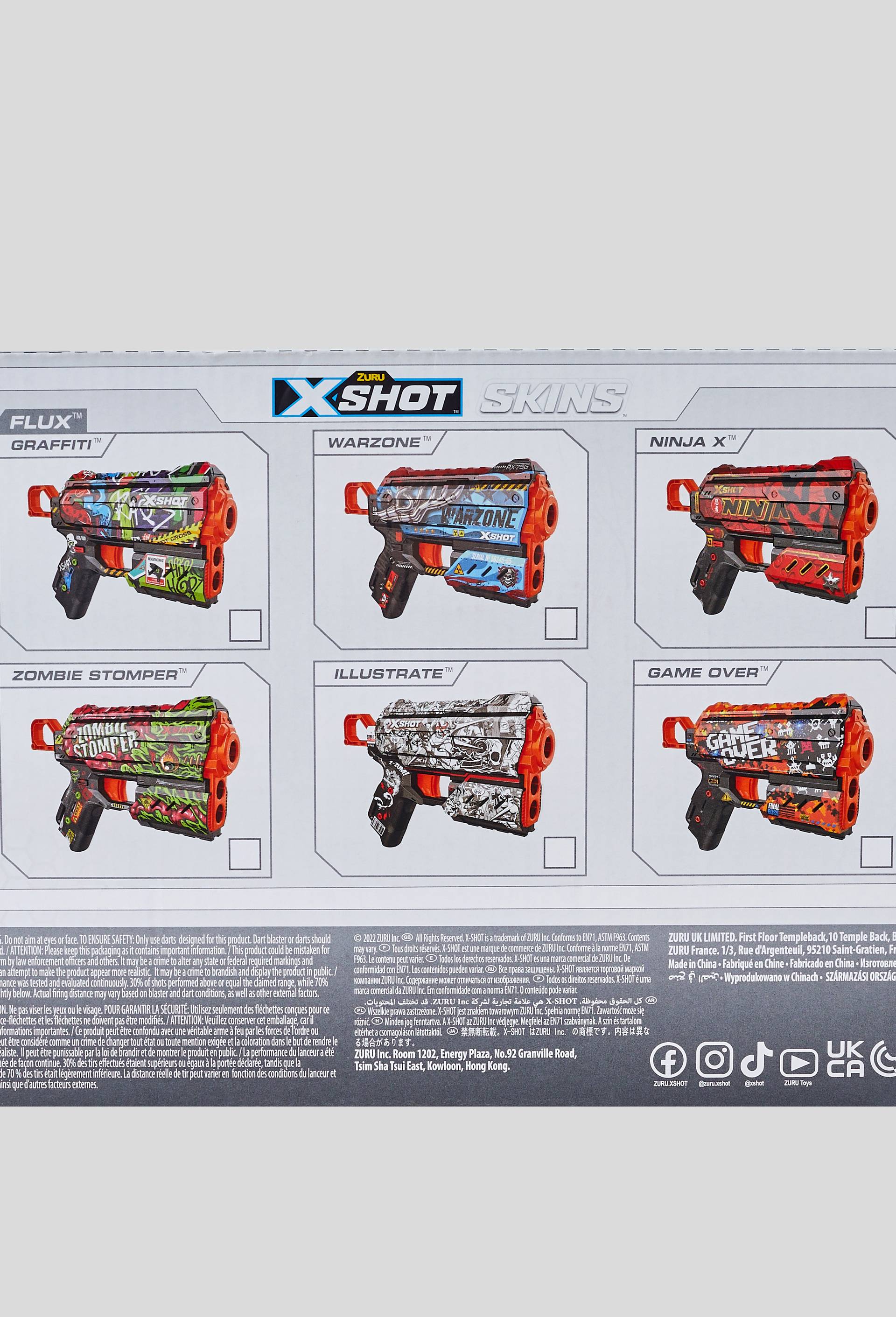 X shot Skins