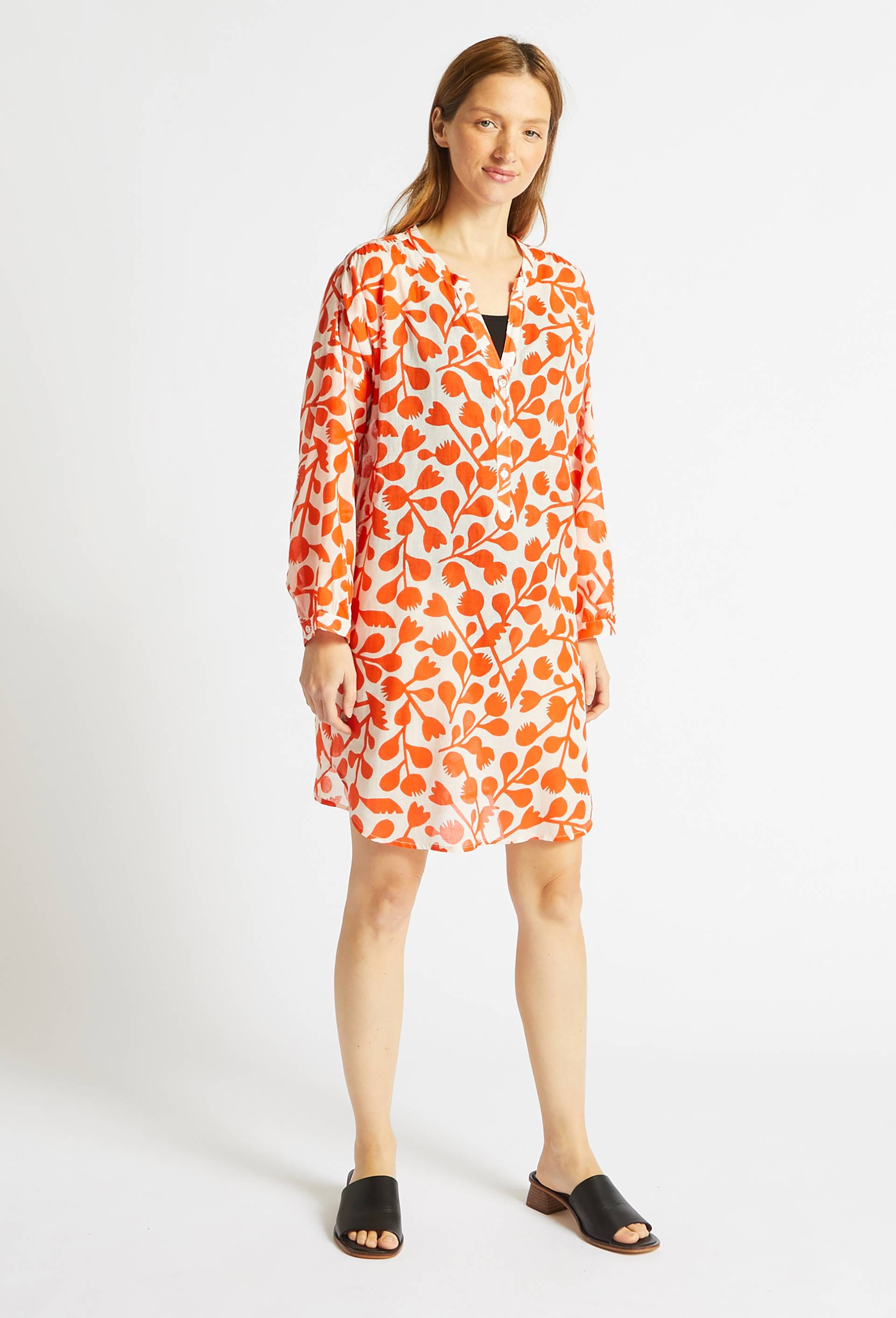 Robe de plage en coton BIO ORANGE pour femme MONOPRIX FEMME