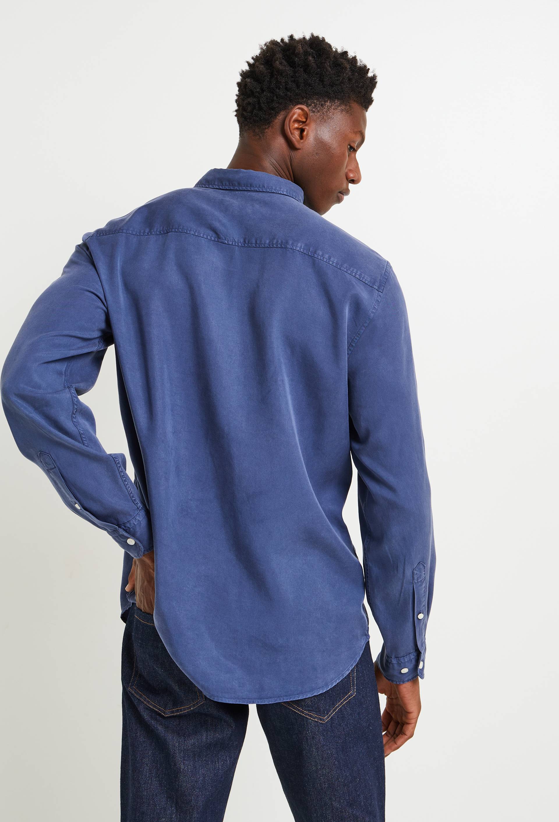 Chemise en lyocell, Oeko-tex BLEU FONCE pour homme MONOPRIX HOMME