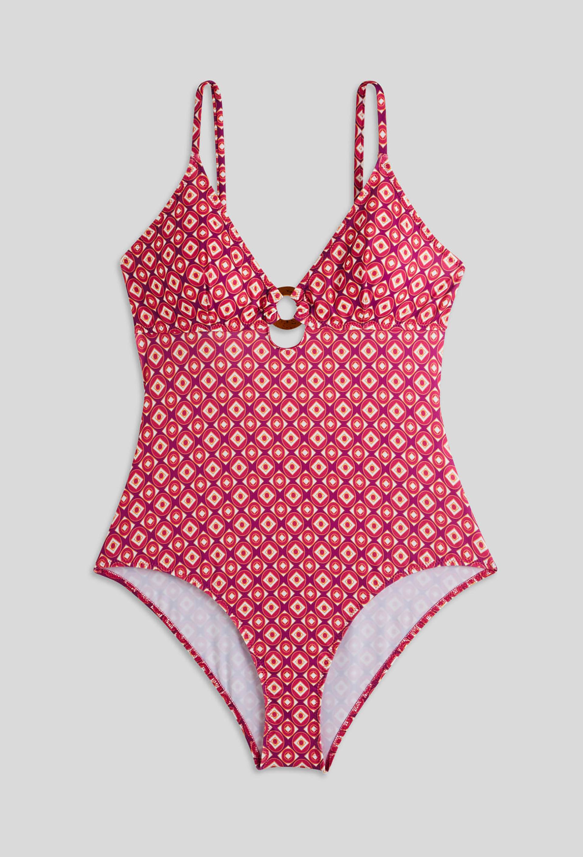 Maillot de bain 1 pièce, Oeko-Tex et matière recyclée ORANGE pour femme ...