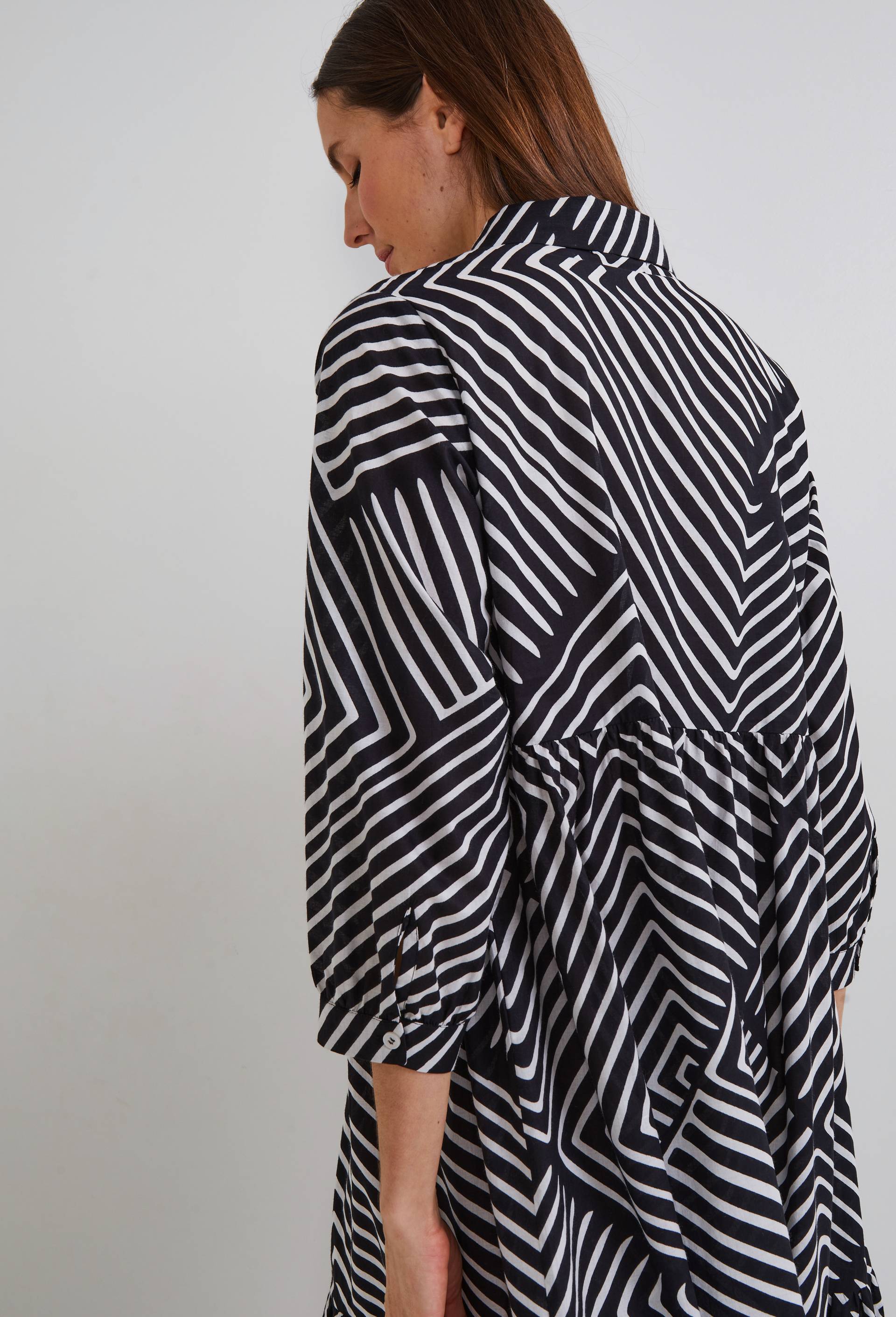 Robe de plage imprimée en coton BIO NOIR pour femme MONOPRIX