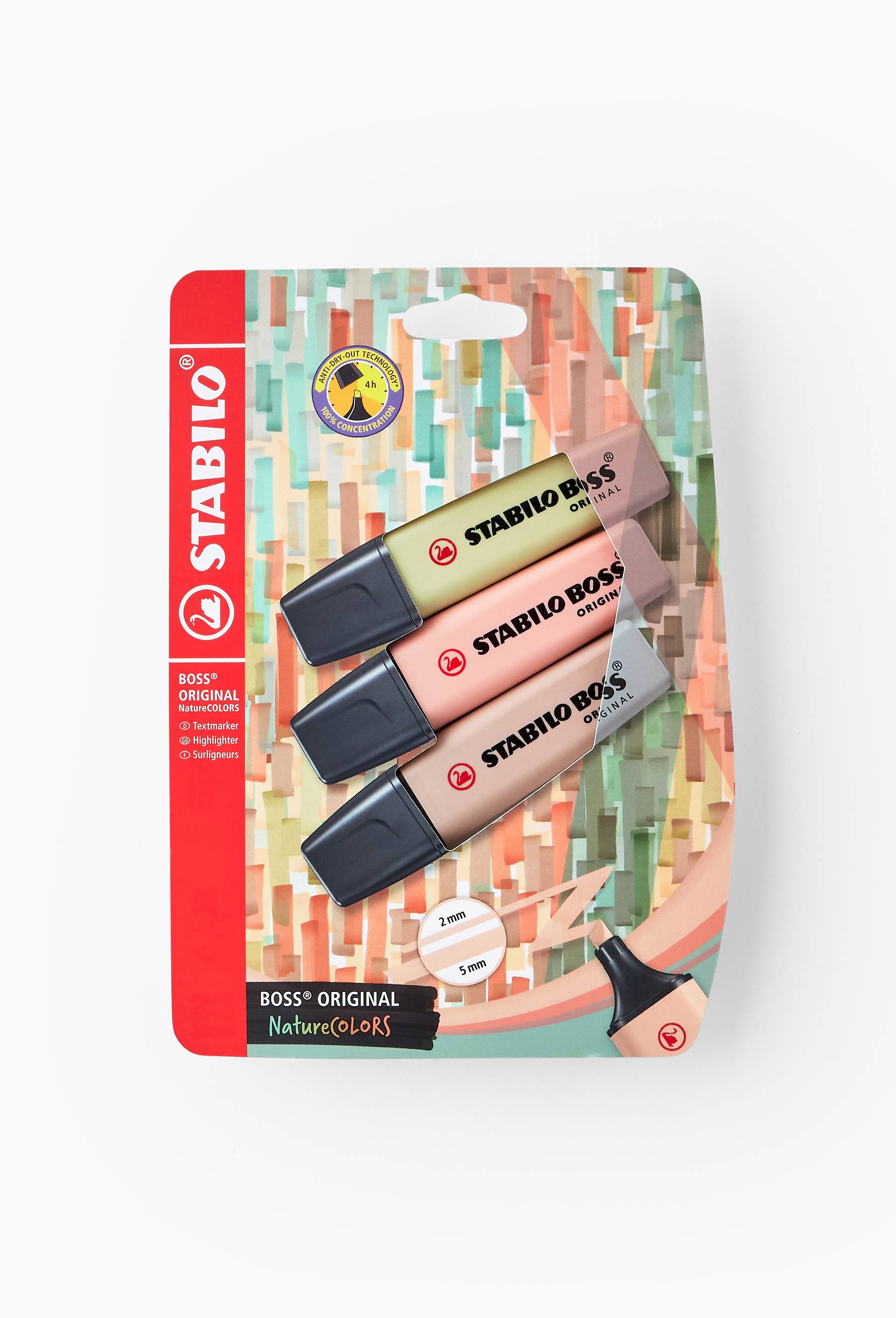 Lot de 3 - Stabilo Boss original nature Nature MULTICO STABILO