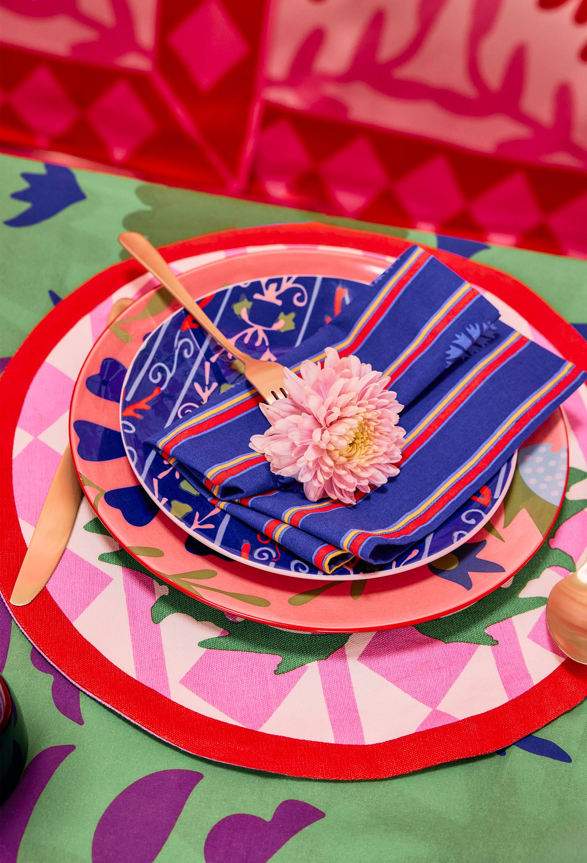 Set de table reversible en coton bio GOTS - CAROLINE DE BENOIST X ...