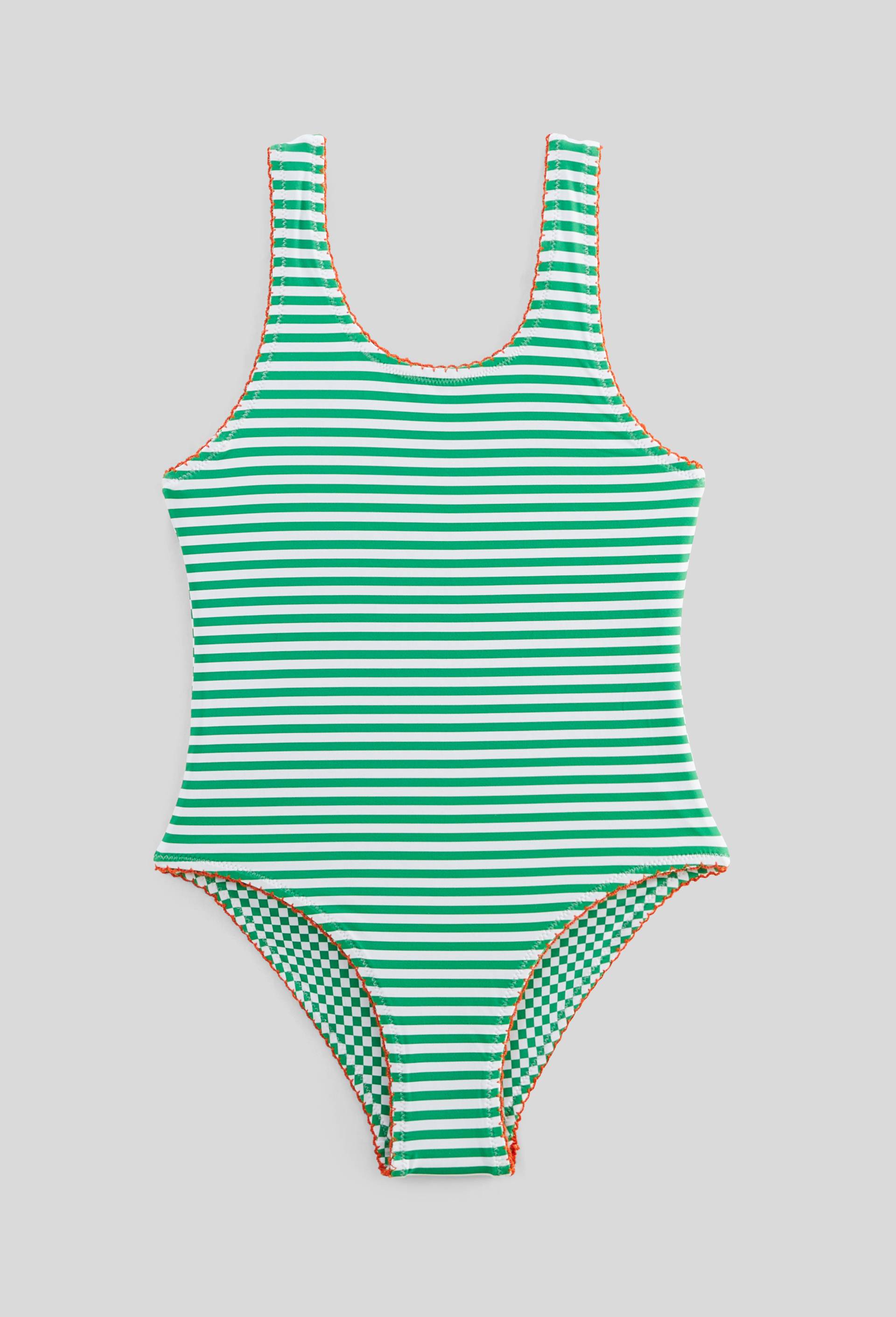 Maillot de bain réversible 1 pièce imprimé VERT pour enfant MONOPRIX