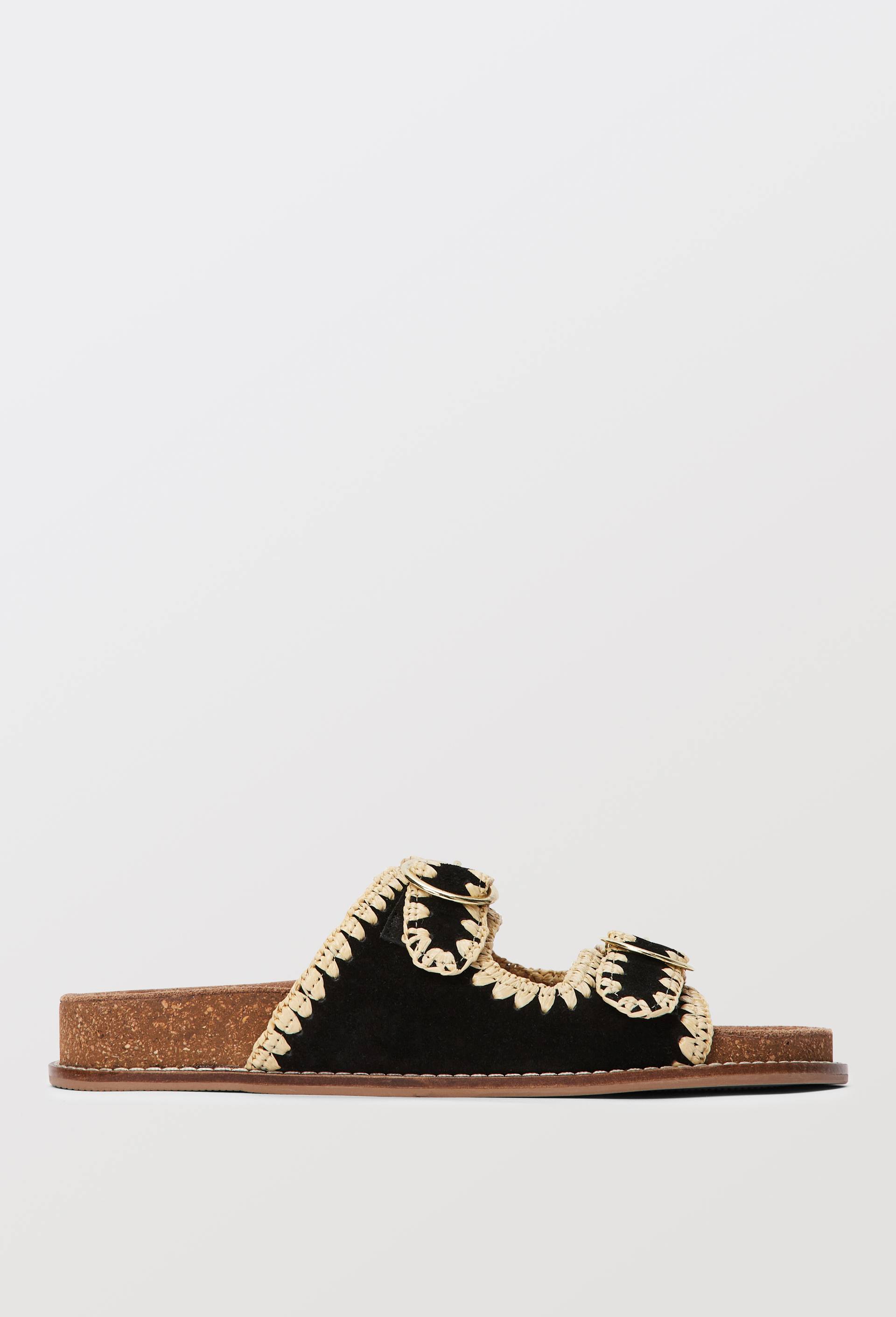 Sandales en cuir BRUN CLAIR pour femme MONOPRIX PREMIUM