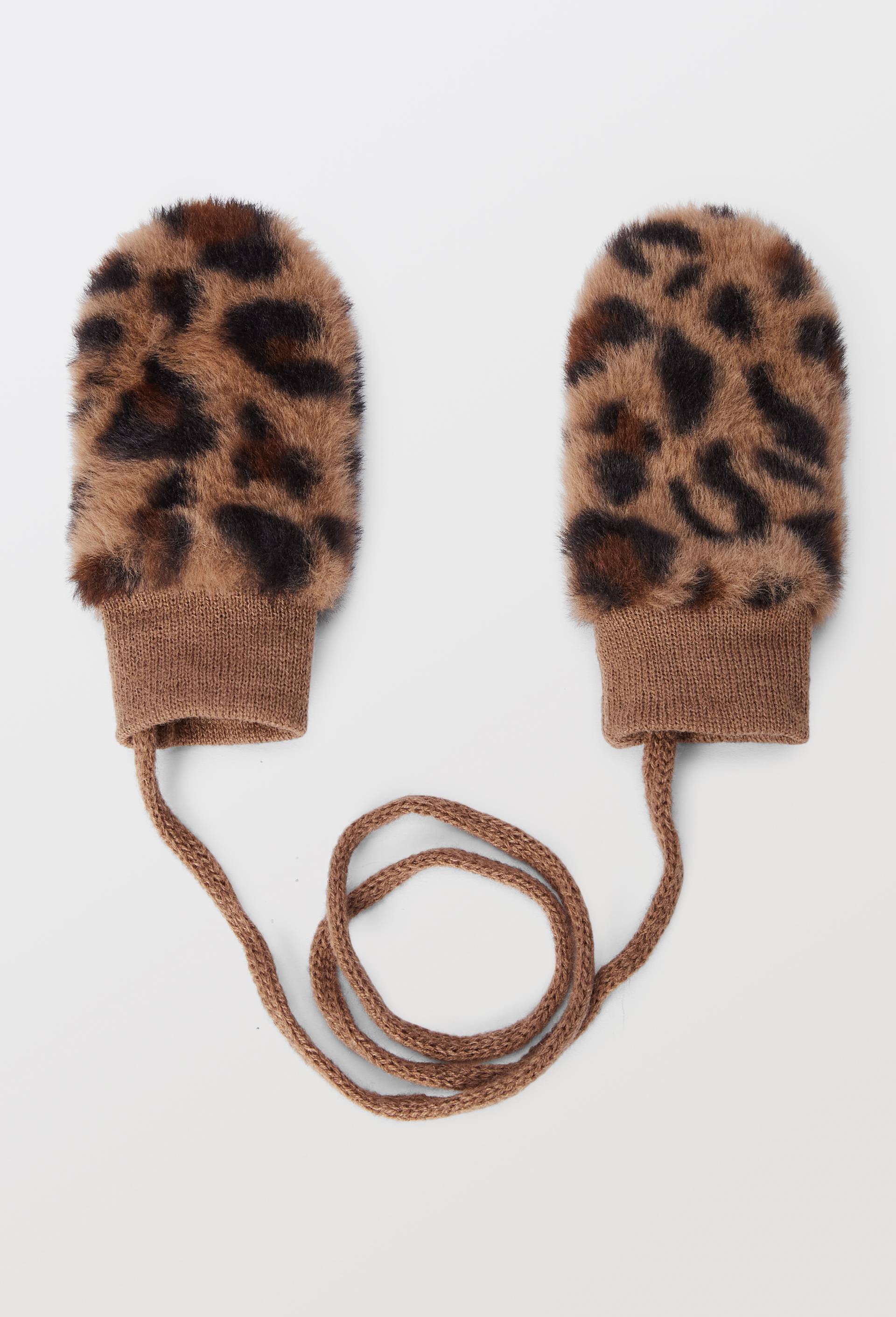 Moufles en sherpa BRUN CLAIR pour bébé BOUT'CHOU