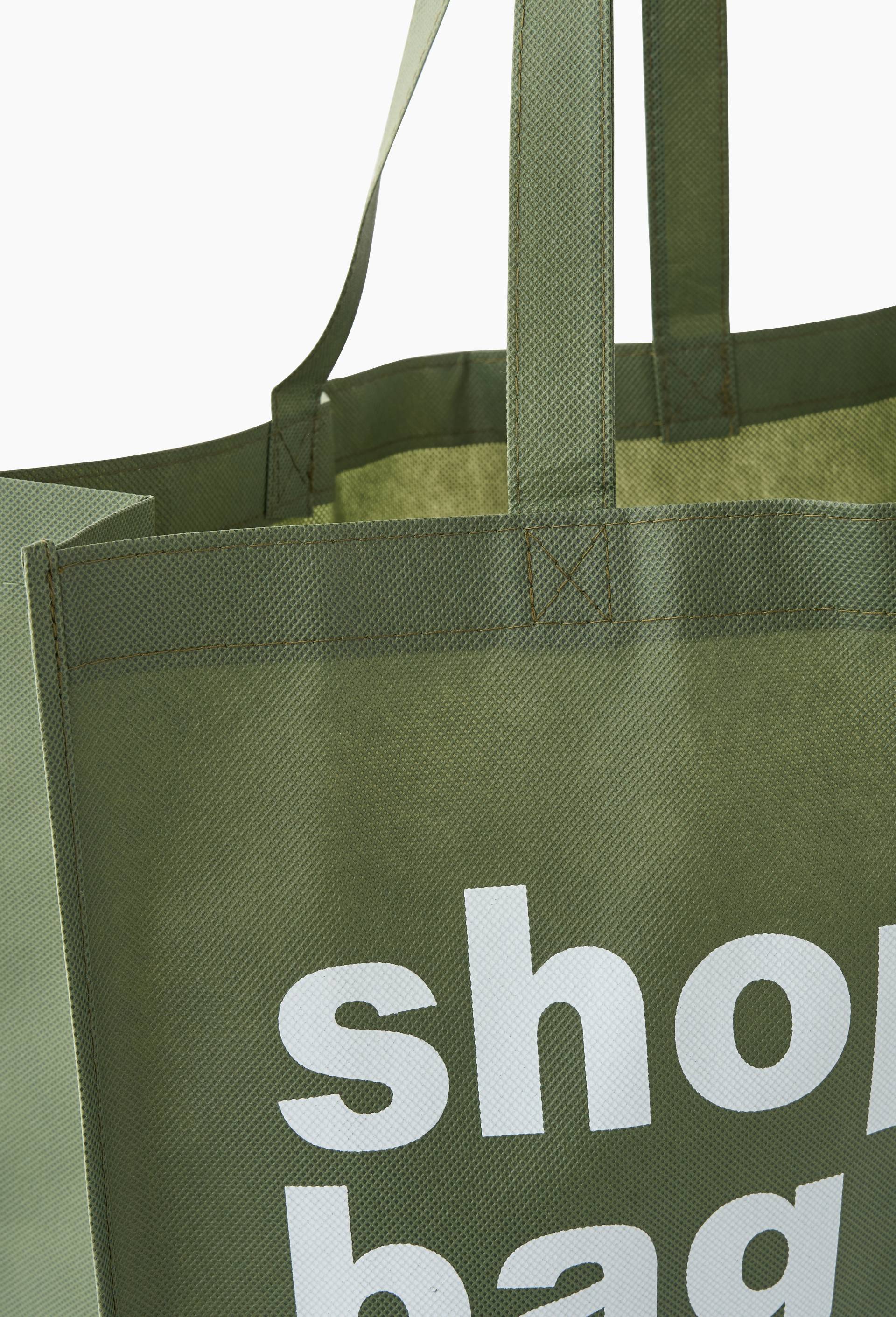 Sac shopping bag , en polypropylène non tissé ,45x14x40 cm VERT FONCE ...