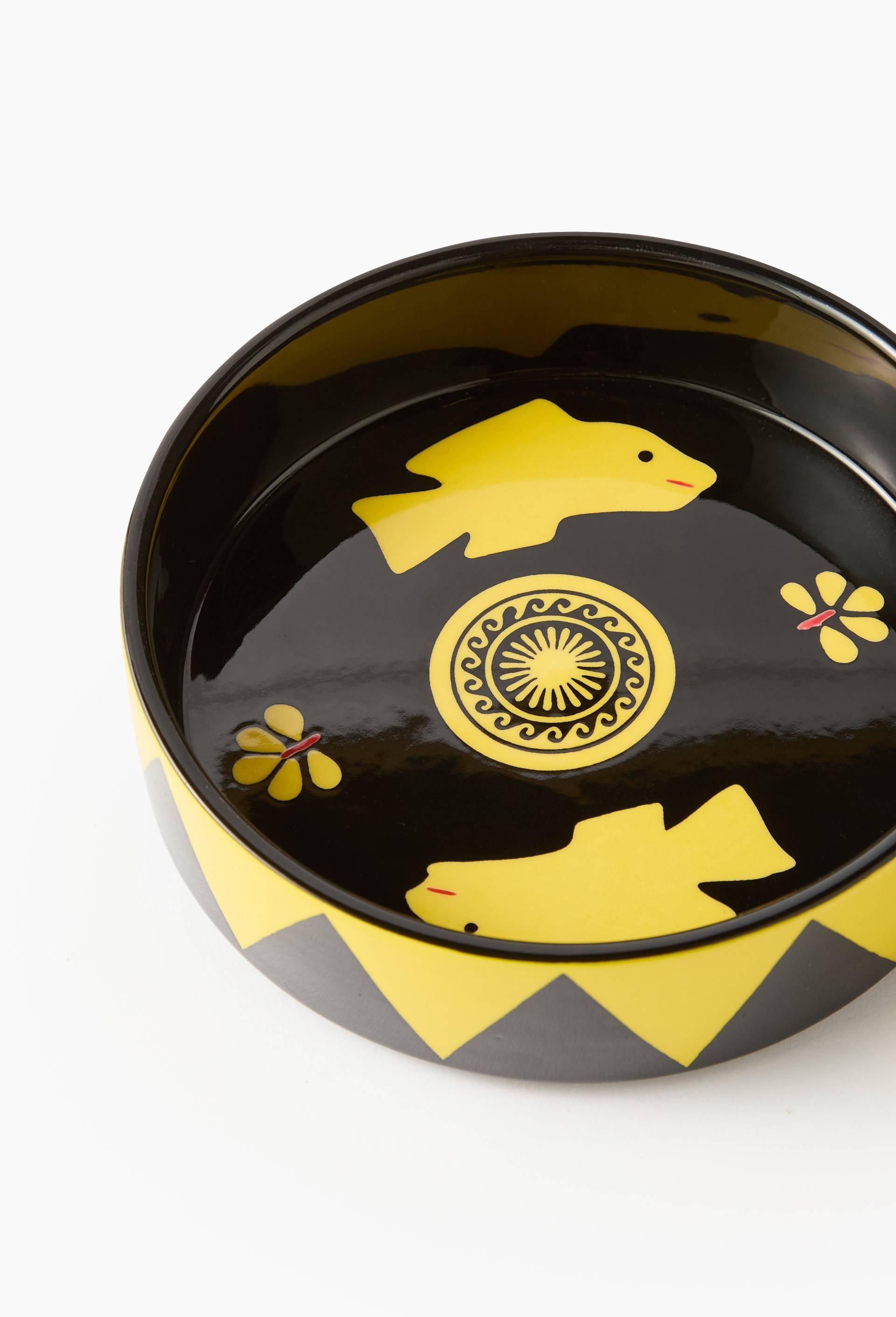 Assiette à soupe motif poissons, 16cm - MAISON CHÂTEAU ROUGE x MONOPRIX