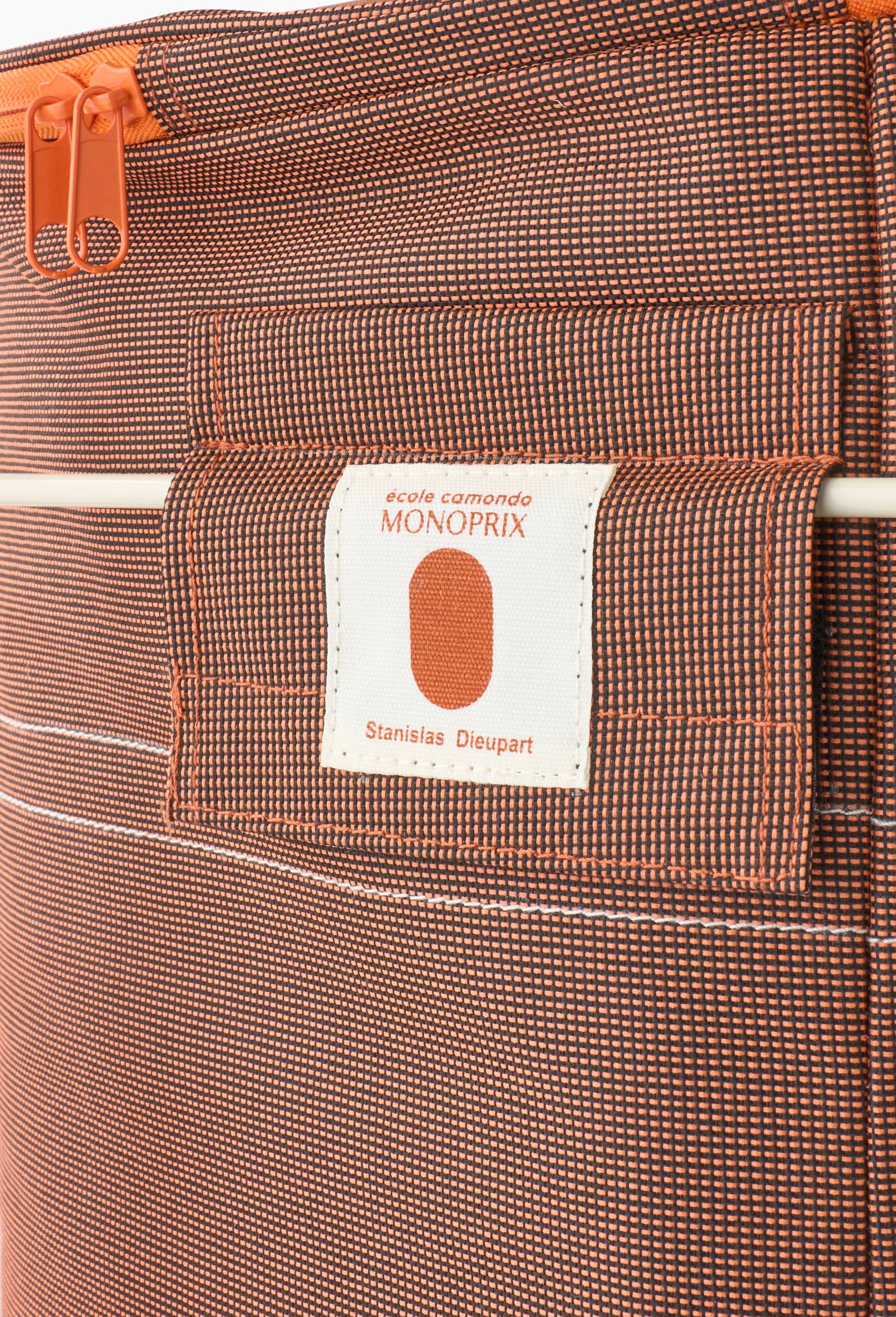 Poussette de marché, en polyester - ECOLE CAMONDO x MONOPRIX par Stanislas Dieupart ORANGE FONCE ...