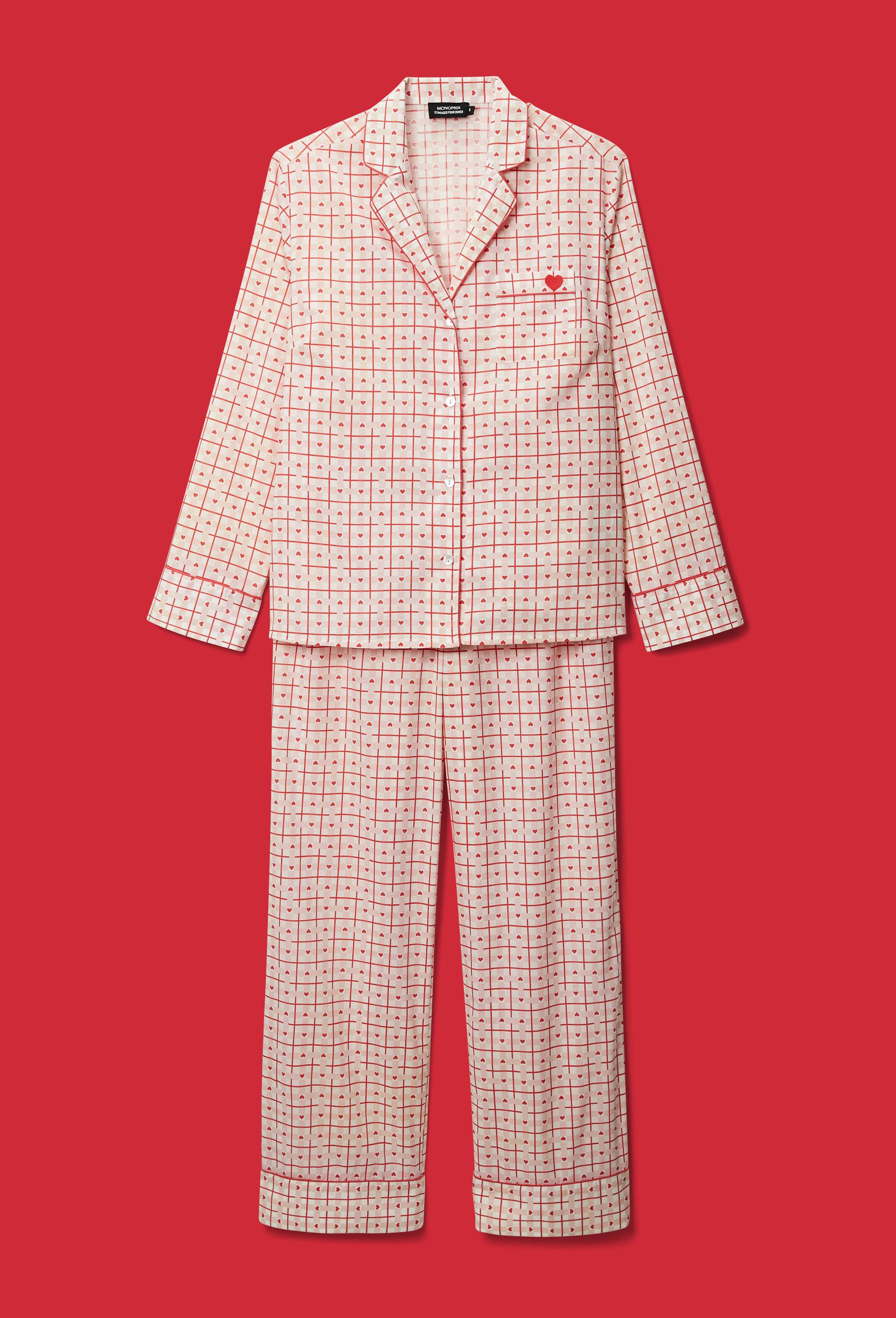 Pyjama femme coton femme - Monoprix