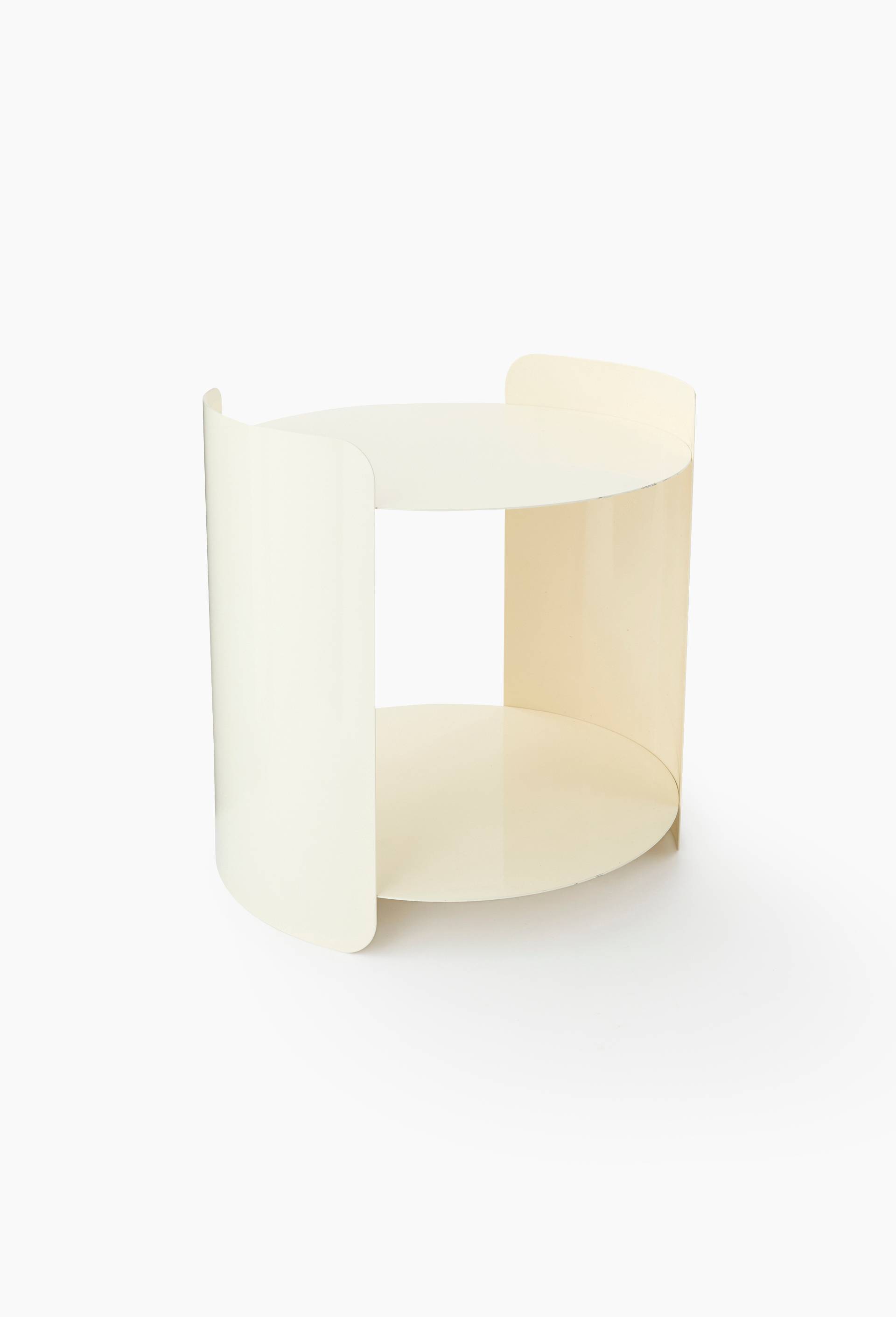 Table ronde fine, 40xH40cm, en métal ORANGE MONOPRIX